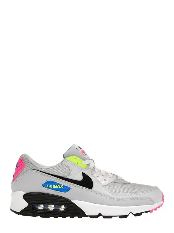 Nike Air Max 90 Sneakers - Pure Platinum/pink Blast/volt