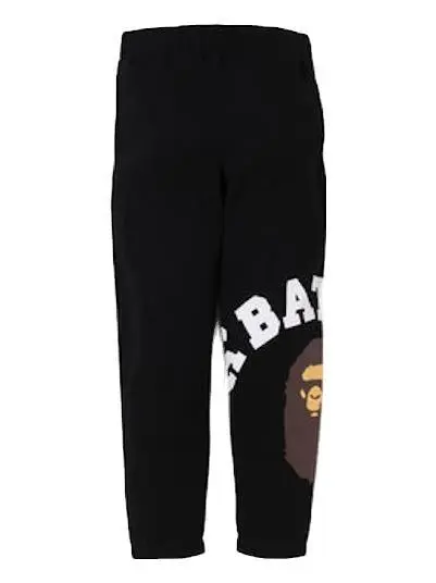 A BATHING APE Giant College Sweatpants - Black