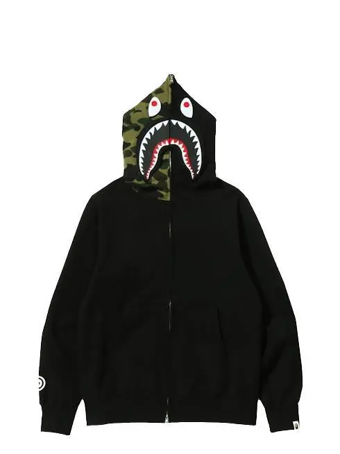 BAPE Shark Full Zip Hoodie - Black