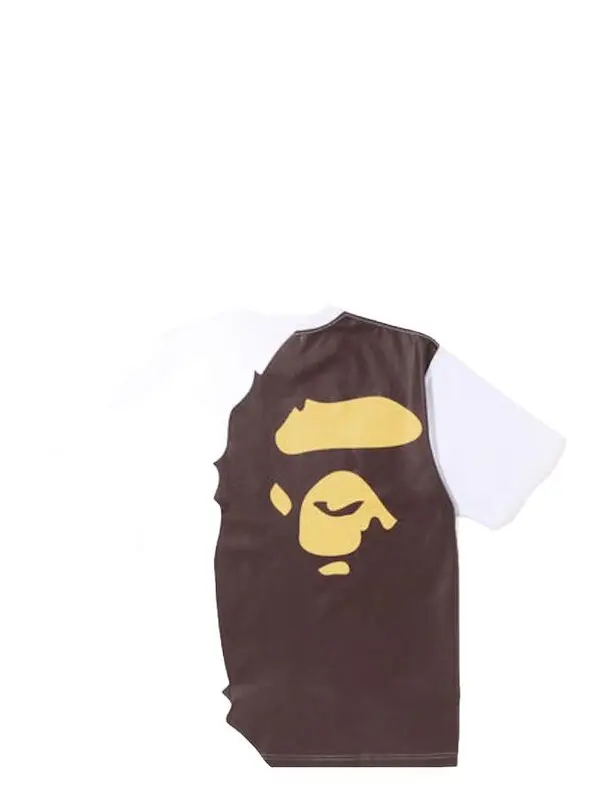 A BATHING APE Giant Ape Head Relaxed Fit Tee Shirt - White