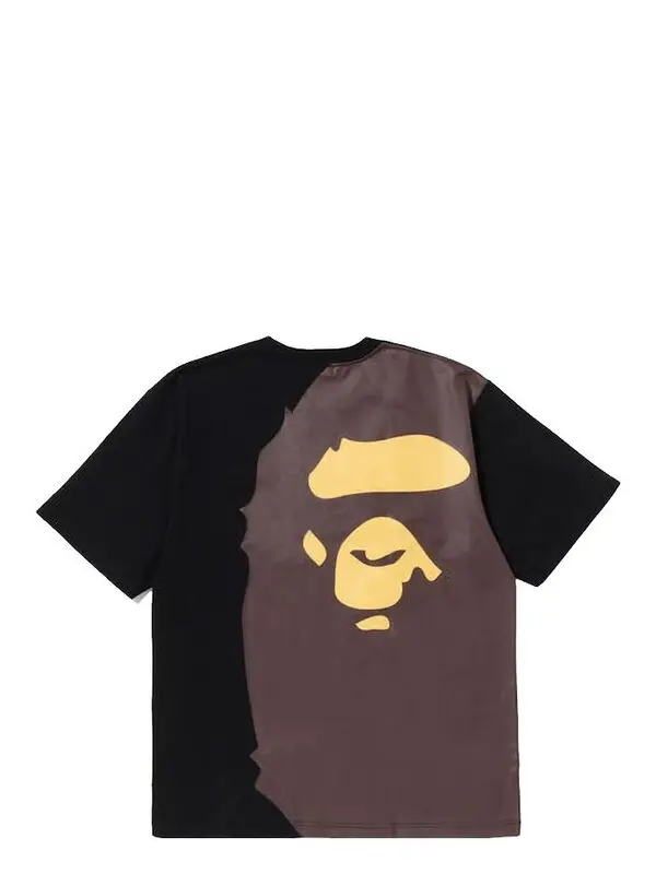A BATHING APE Giant Ape Head Relaxed Fit Tee Shirt - Black