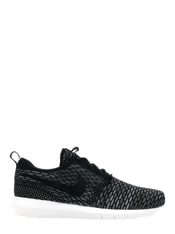 Nike Roshe Run Flyknit Sneakers - Black/sequoia