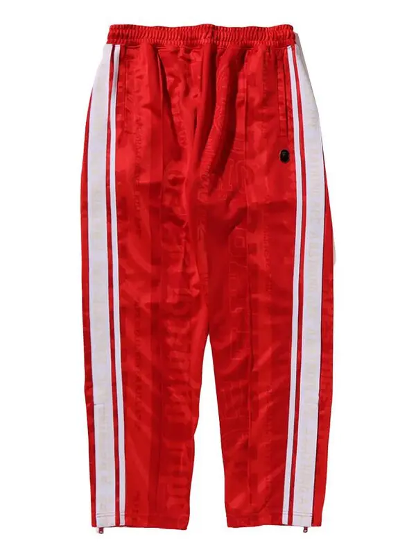 A BATHING APE Fans Scarf Track Pants - Red