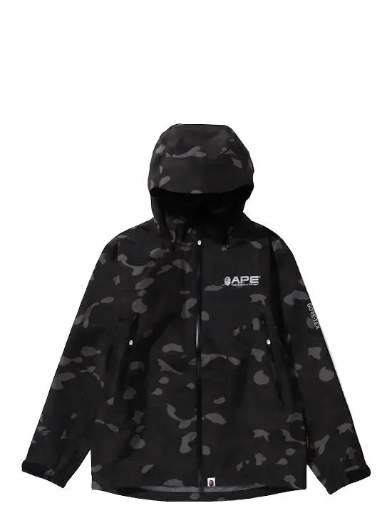 BAPE Gore-tex Camo Shell Jacket - Black