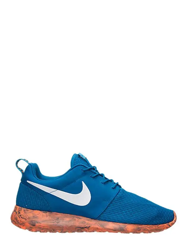 Nike Roshe Run Sneakers - Military Blue/white/vivid Blue
