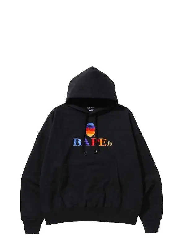 BAPE Loose Fit Pullover Hoodie - Black