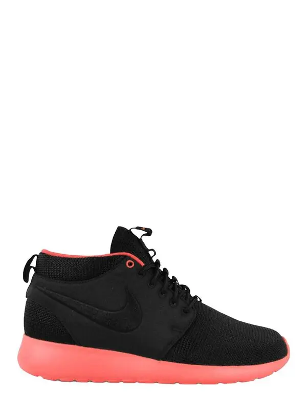 Nike Rosherun Mid-top Sneakers - Black/atomic Red