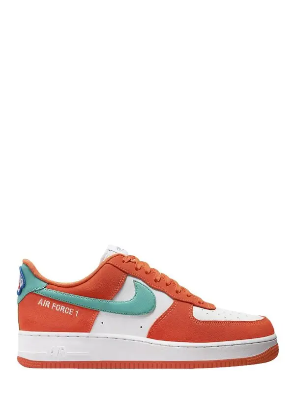 Nike Air Force 1 Low '07 Lv8 Athletic Club Sneakers - Rush Orange/washed Teal/white