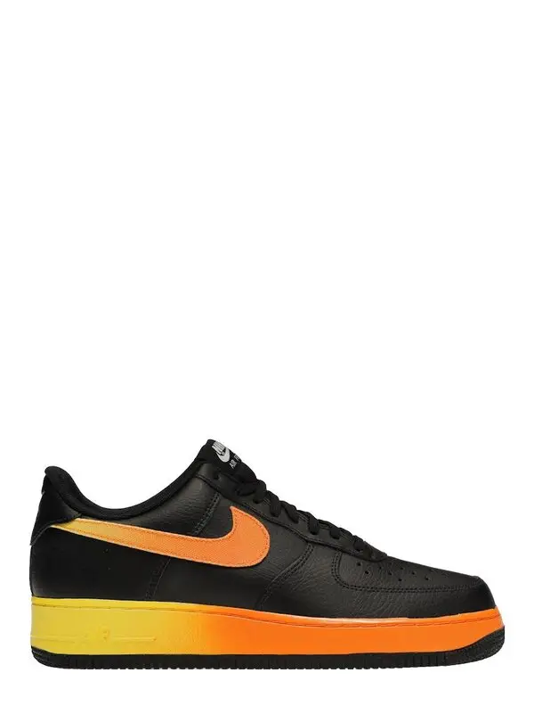 Nike Air Force 1 Low Sneakers - Black/opti Yellow/orange Peel