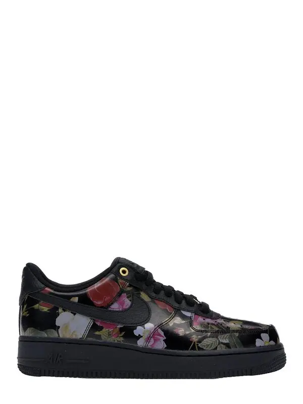 Nike Air Force 1 Low Floral Sneakers - Black