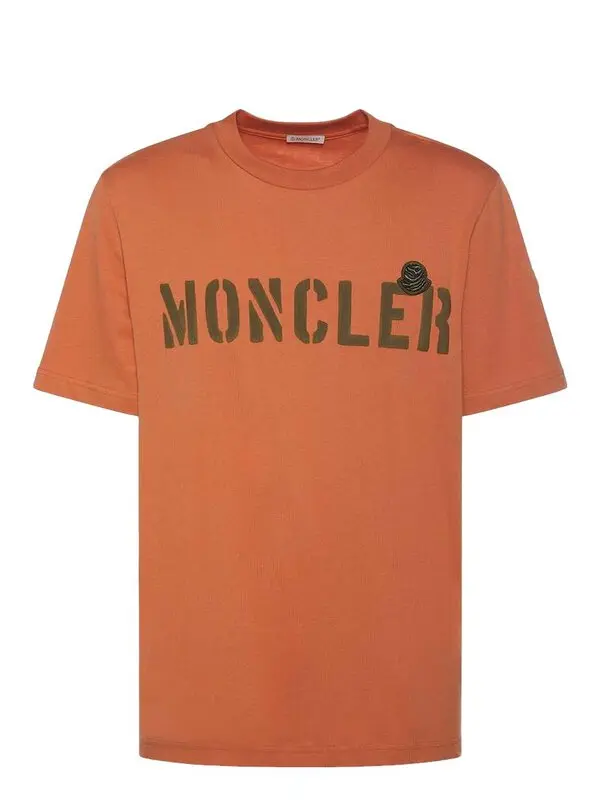 Moncler Center Logo T-shirt - Orange