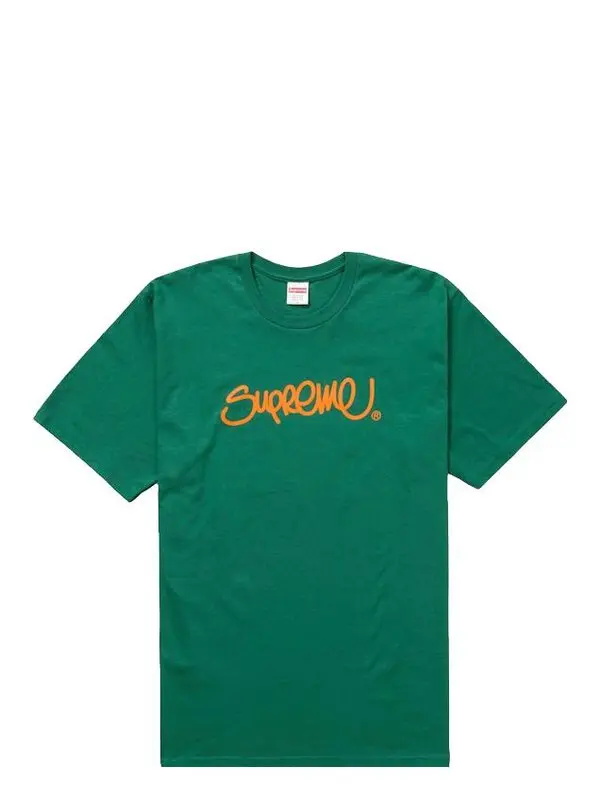 Supreme Handstyle Tee Shirt - Light Pine