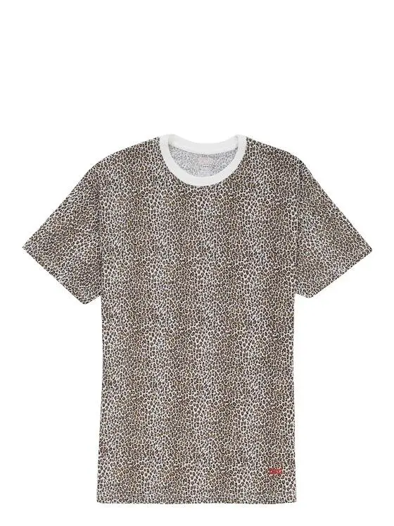 Supreme Hanes Tagless Tee Shirts - Leopard