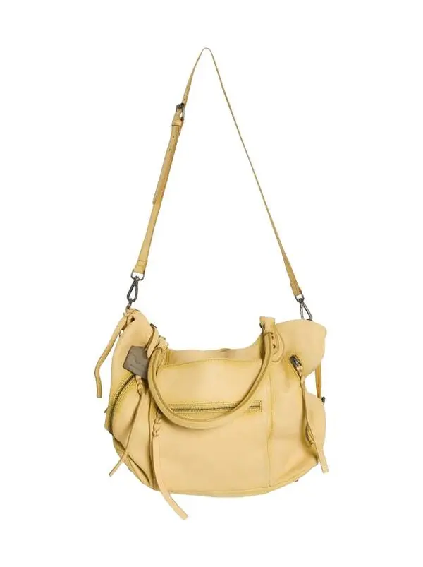 Free People We The Free Emerson Lambskin Leather Tote - Butter Yellow