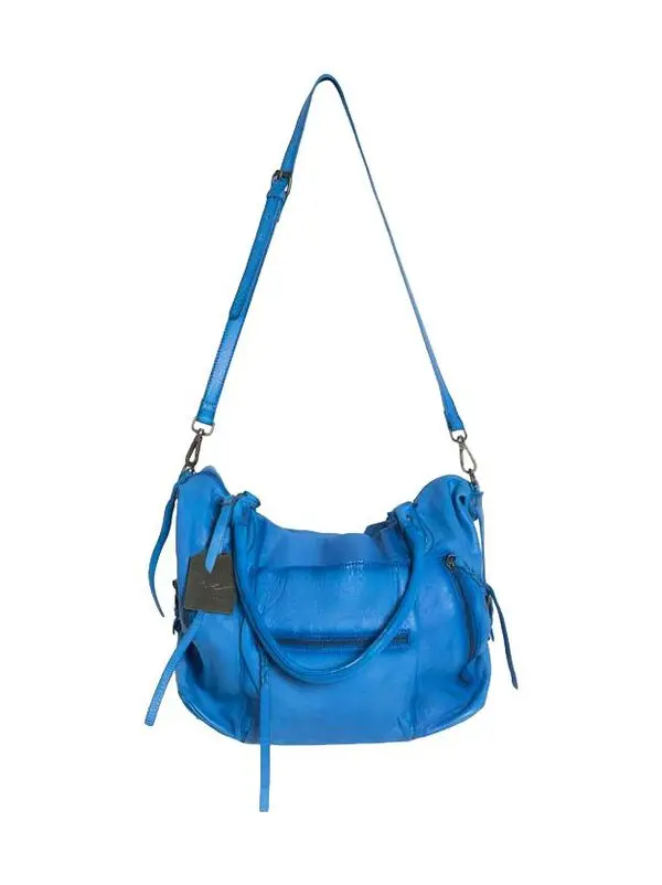 Free People We The Free Emerson Lambskin Leather Tote - Sapphire