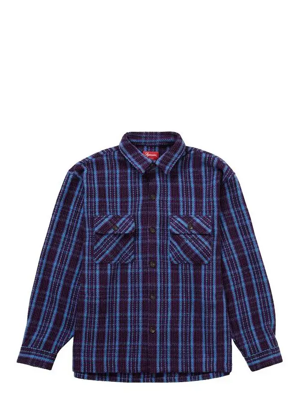 Supreme Heavy Flannel Shirt - Dark Plum