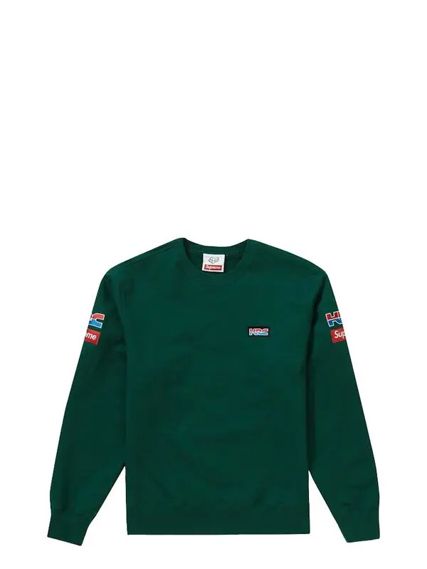 Supreme Honda Fox Racing Crewneck Sweatshirt - Dark Green