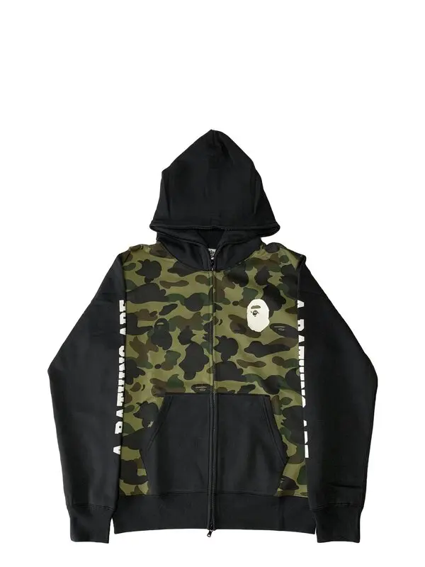 BAPE Happy New Year 1st Camo Hoodie - Black/green