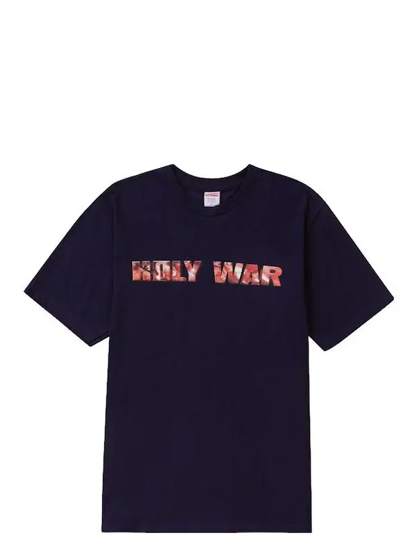 Supreme Holy War Tee Shirt - Navy Blue
