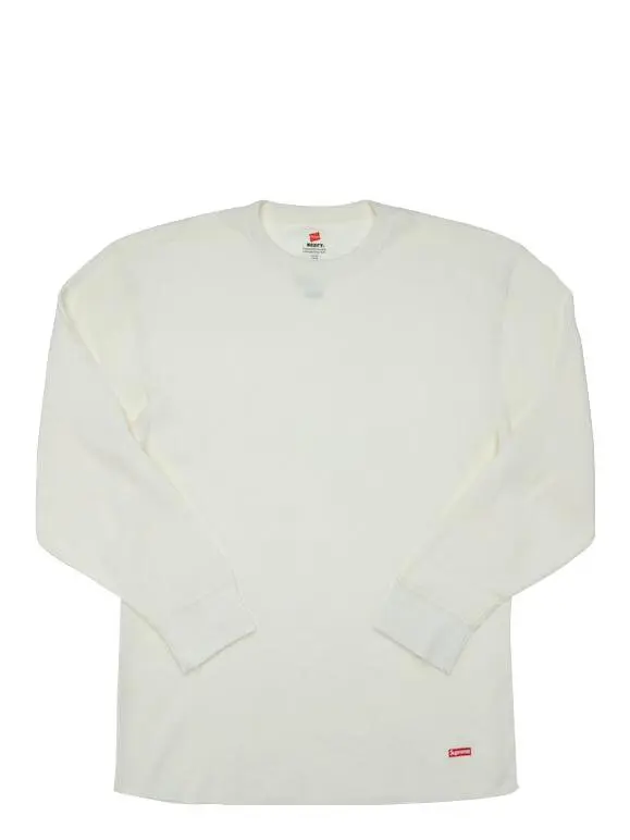 Supreme Hanes Thermal Crew - Natural