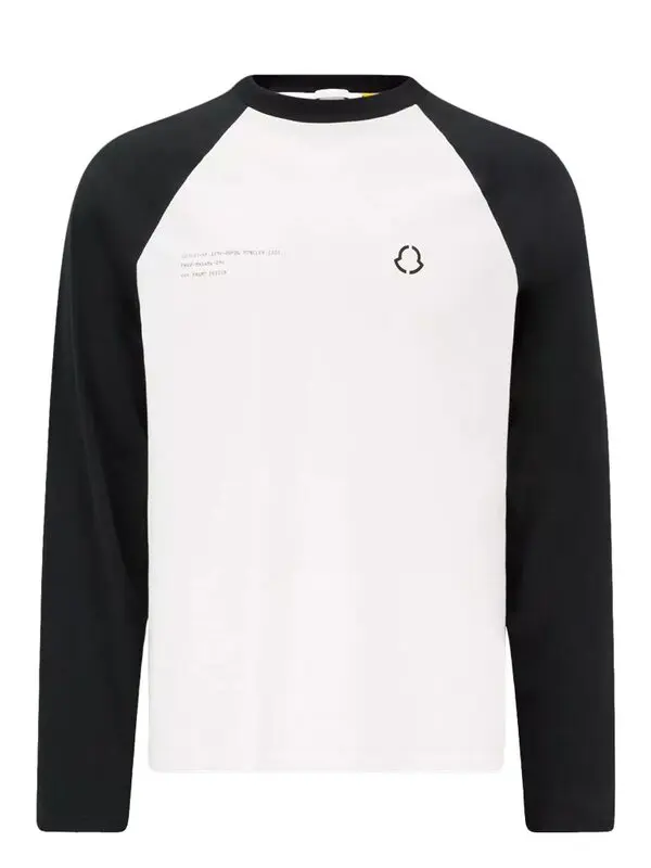 Moncler Hiroshi Fujiwara X Fragment Logo Long Sleeve T-shirt - Black