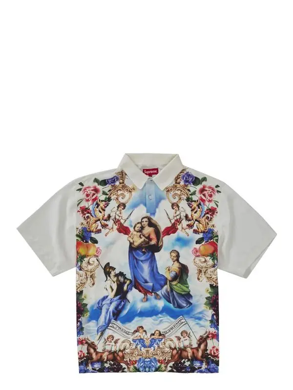 Supreme Heavenly Silk Polo Shirt - White