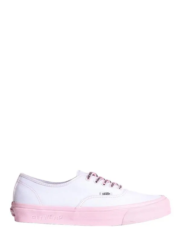 VANS Authentic Anti Social Club Get Weirdin Sneakers - White/pink