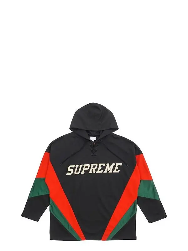 Supreme Hooded Hockey Jersey - Black