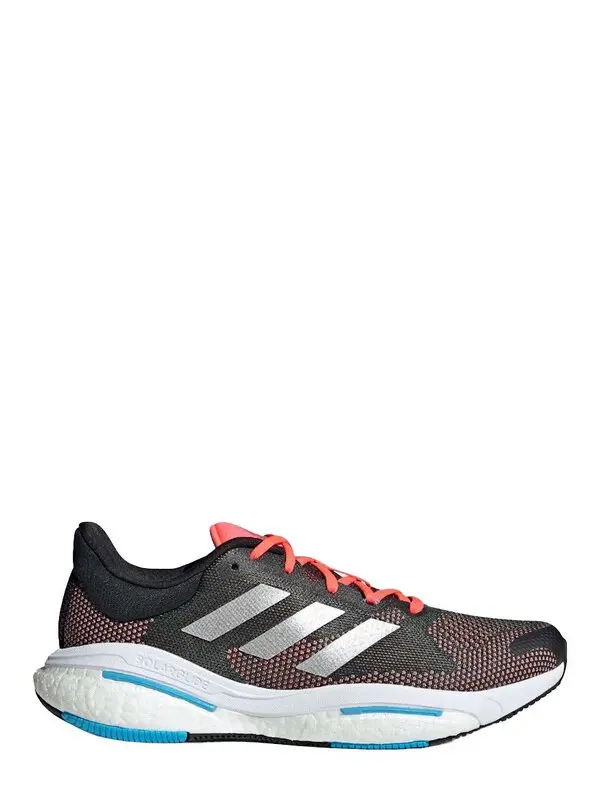 Adidas Solarglide 5 Athletic Sneakers - Carbon/silver Metallic/turbo