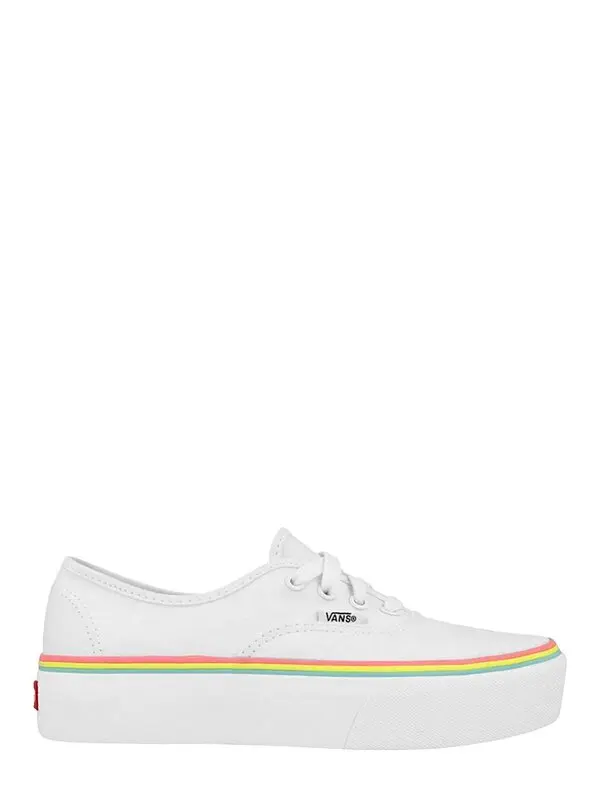 VANS Authentic Platform 2.0 Rainbow Foxing - White