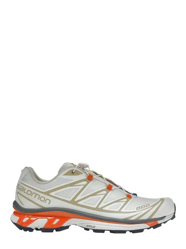 SALOMON Xt6 Athletic Sneakers - Vanilla Ice/bleached Sand/red Orange