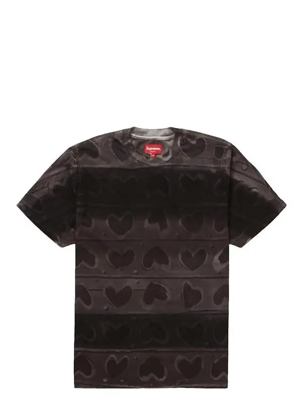 Supreme Hearts Dyed Short Sleeve Top - Black