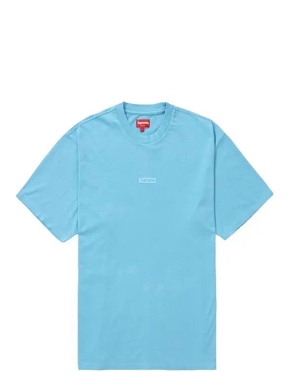 Supreme High Density Small Box Short Sleeve Tee Shirt - Light Slate