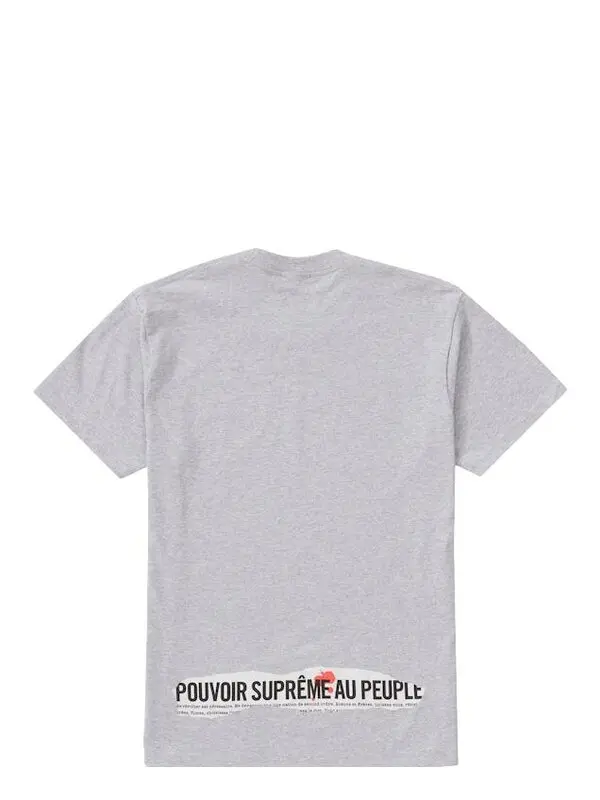 Supreme Headline Tee Shirt - Heather Grey