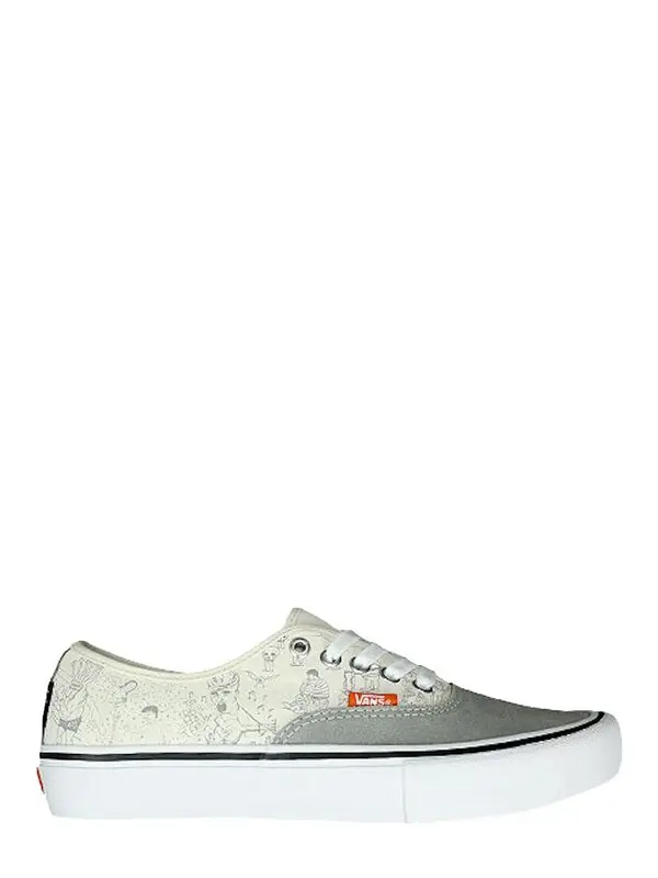 VANS Authentic Pro No Comply Daniel Johnston Sneakers - White/orange/grey