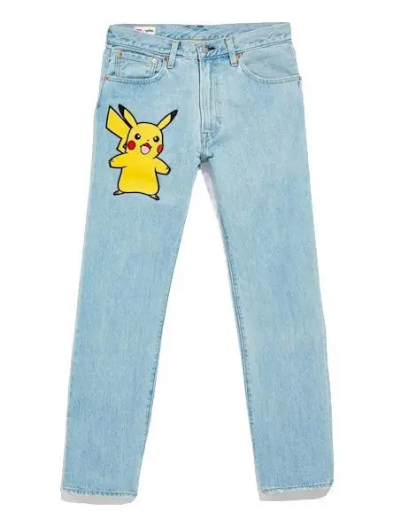 LEVI'S X Pokémon 551z Authentic Straight Jeans - Light Wash