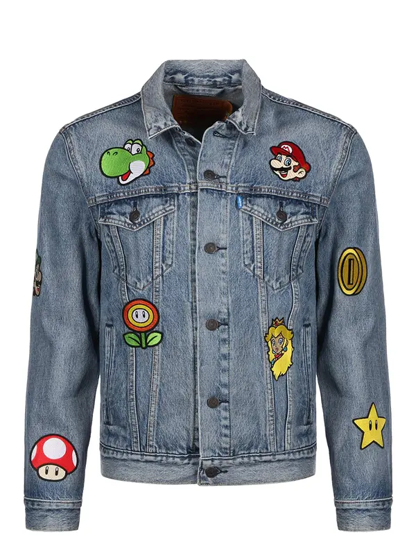 LEVI'S X Super Mario Vintage Fit Trucker Jacket - Gang Medium Wash