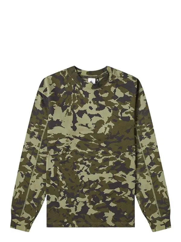 Nike X Mmw Aop Long Sleeve Shirt - Legion Green
