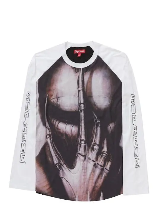 Supreme H.r. Giger Raglan Long Sleeve Top - White