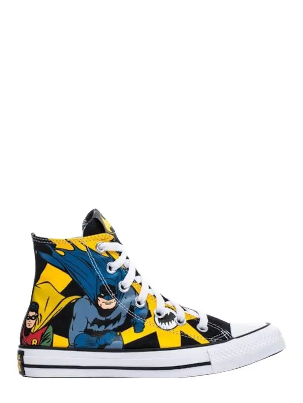 CONVERSE Chuck Taylor All Star Hi Batman 80th Anniversary Sneakers - Black/white/egret