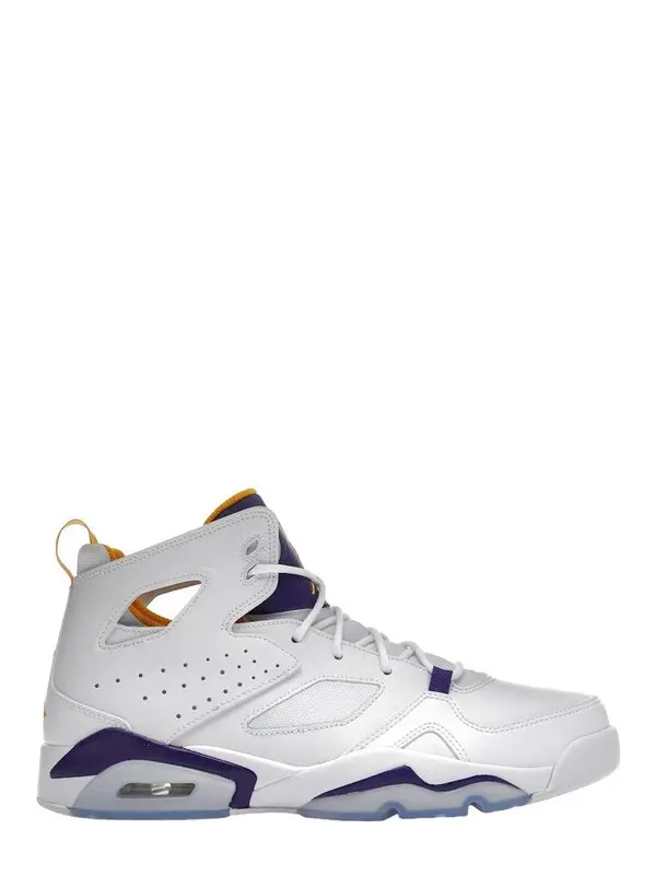 JORDAN Flight Club 91 Lakers Sneakers - White/court Purple/university Gold