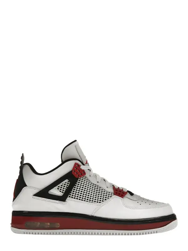 JORDAN Fusion 4 Sneakers - White/varsity Red/black