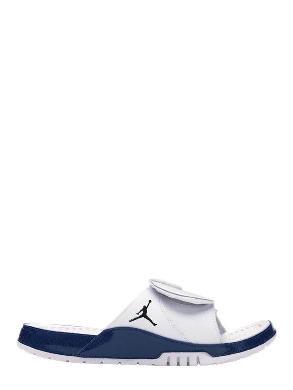 JORDAN Hydro Slides - White/black/navy Blue