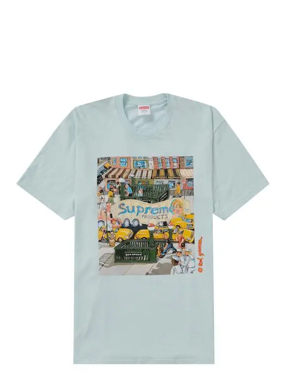 Supreme Manhattan Tee Shirt - Pale Blue