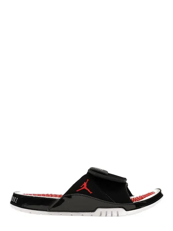 JORDAN Hydro Bred Slides - Black/varsity Red/white
