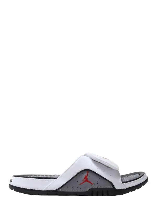 JORDAN Hydro 4 Slides - White/fire Red/cement Grey