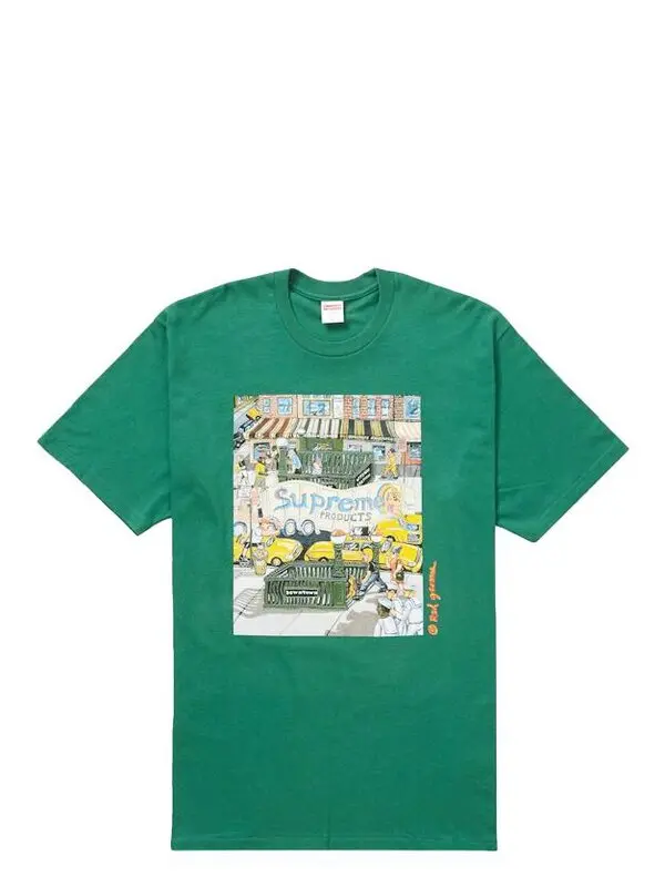 Supreme Manhattan Tee Shirt - Light Pine