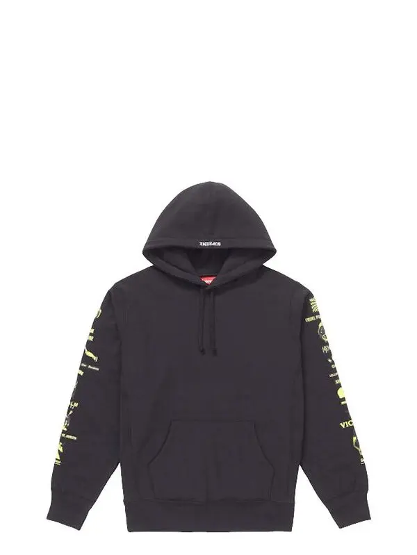 Supreme Menace Hooded Sweatshirt - Black