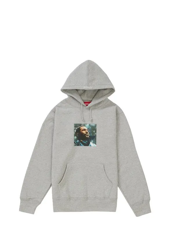 Supreme Marvin Gaye Hooded Sweatshirt - Heather Grey