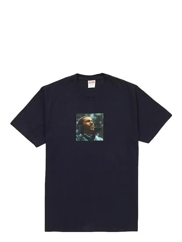 Supreme Marvin Gaye Tee Shirt - Navy Blue